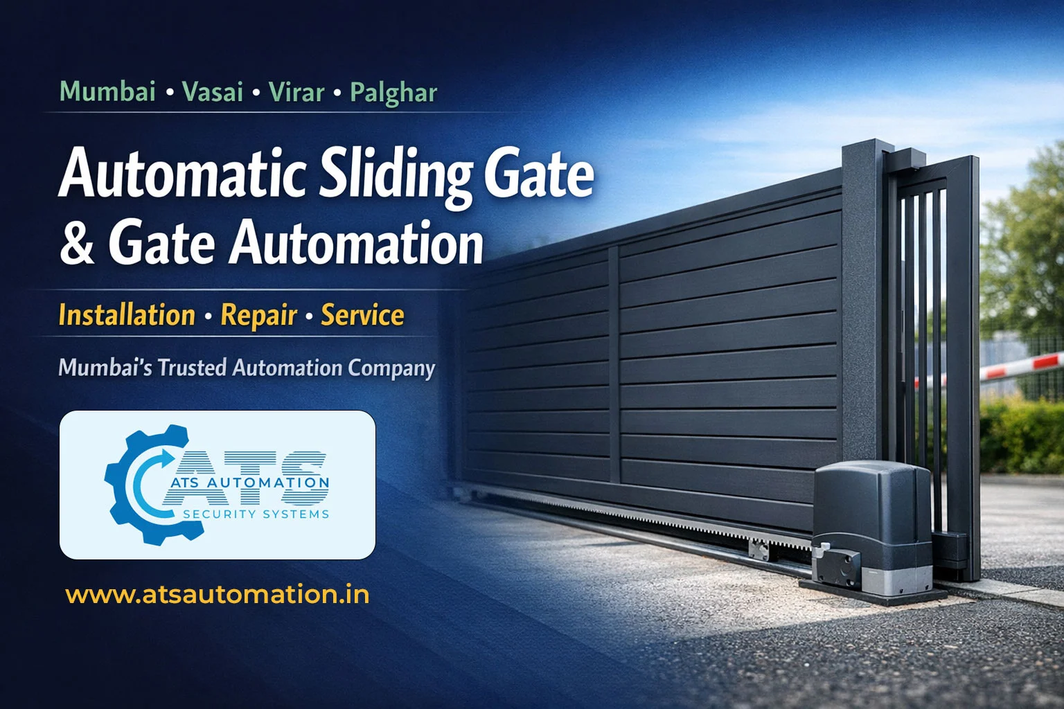 Automatic Sliding Gate Mumbai | Sliding Gate Motor – ATS Automation
